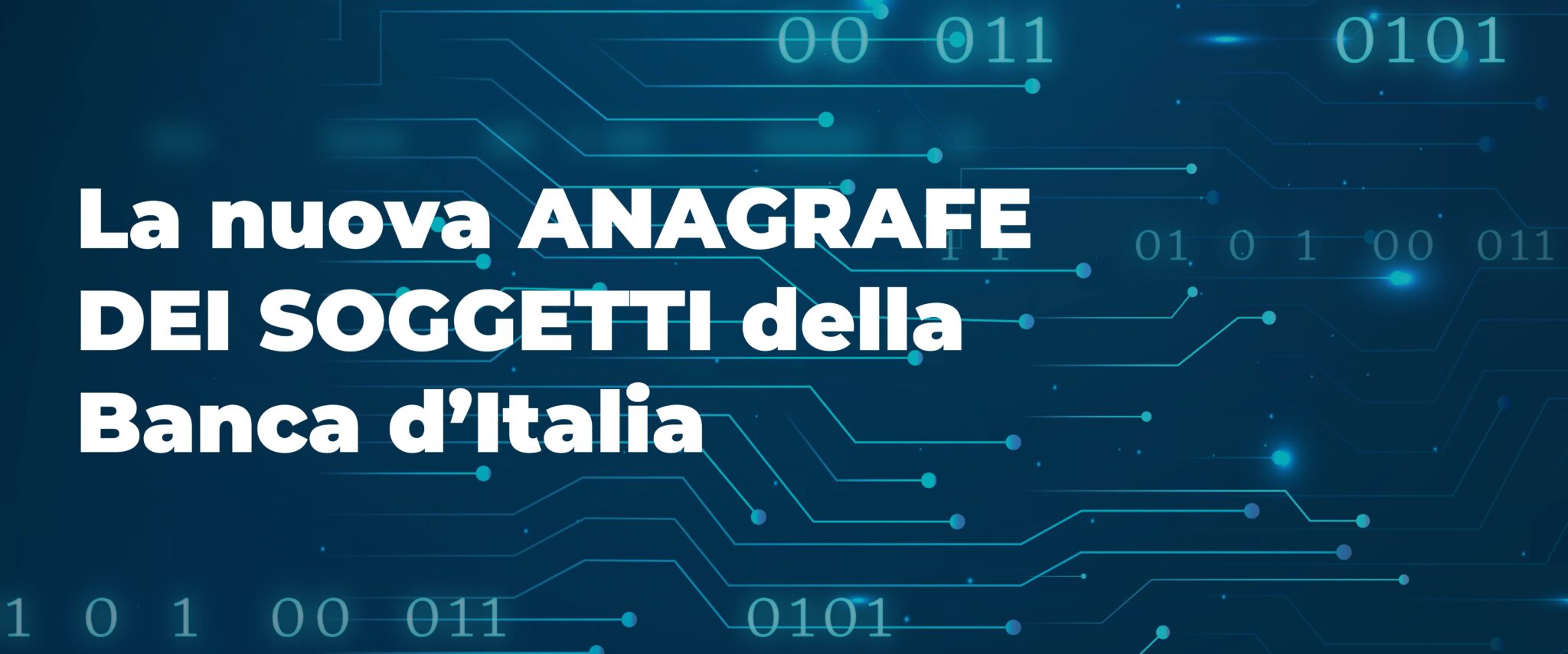 [WEBINAR PER CLIENTI SEFIN] La nuova Anagrafe dei Soggetti della Banca ...